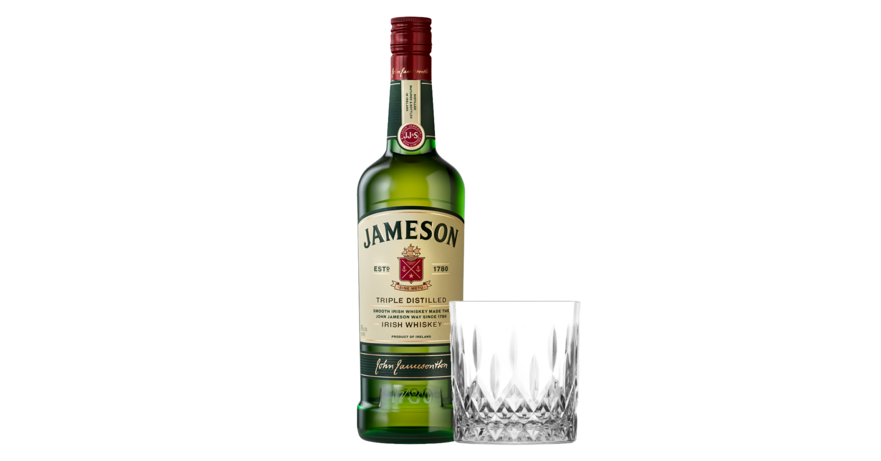 Jameson Ír Blended Whiskey (1,0L) + Ajándék pohár - 9047 Ft
