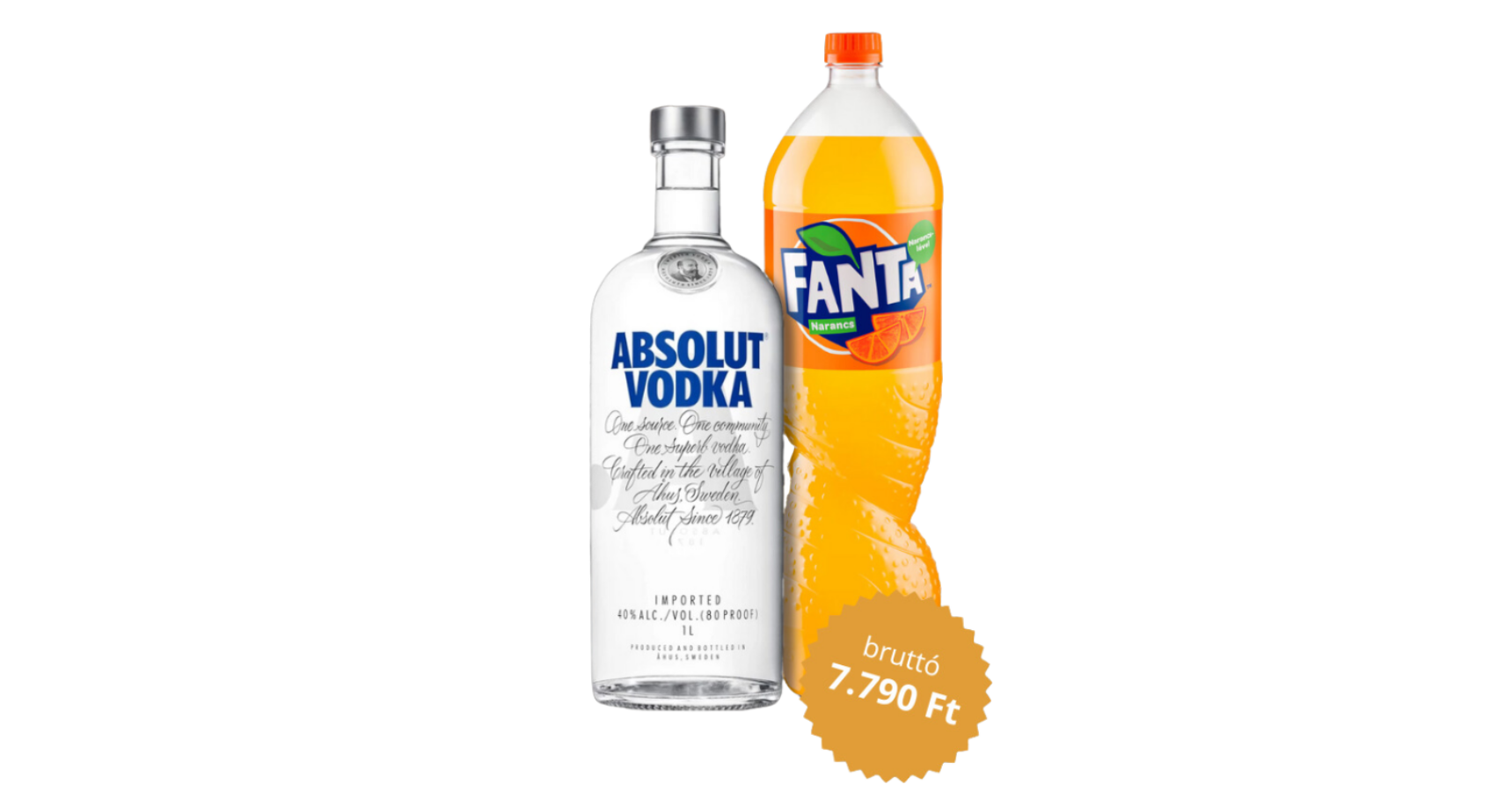 Absolut Blue Vodka 1,0l + Fanta csomag | BrandVibes webáruház